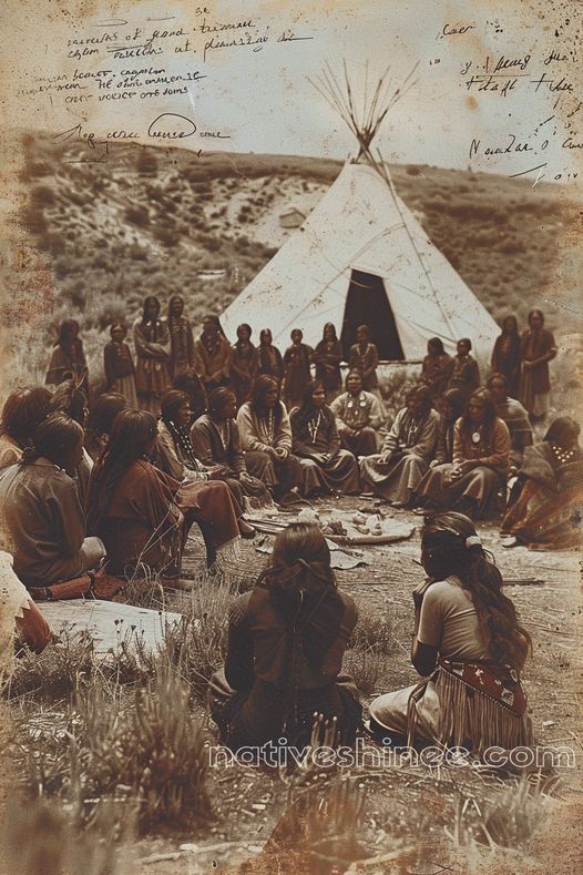 Voices of Tradition and Unity Native American Canvas VA – NativeShinee