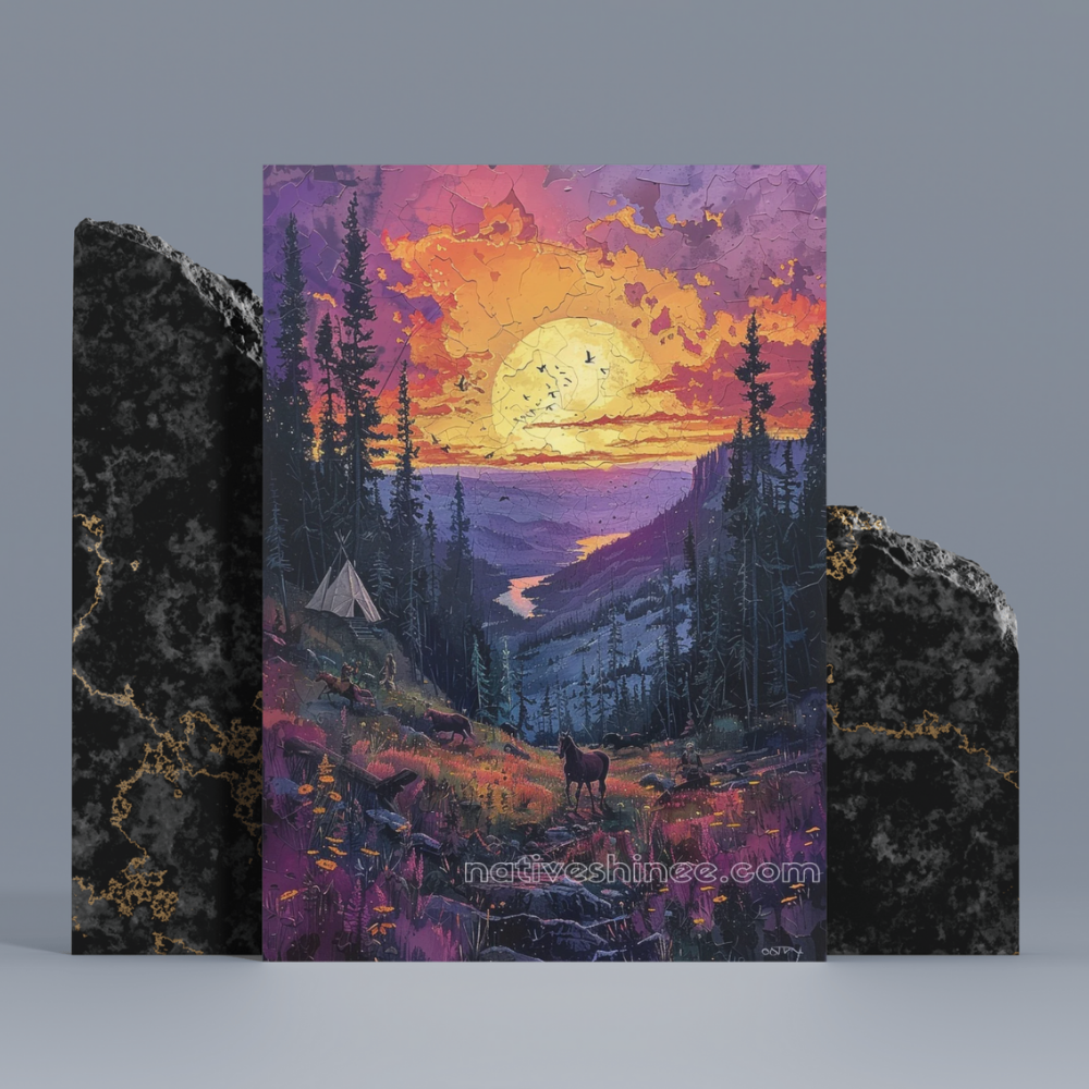 Mountain Dreams: Native American Canvas – NativeShinee