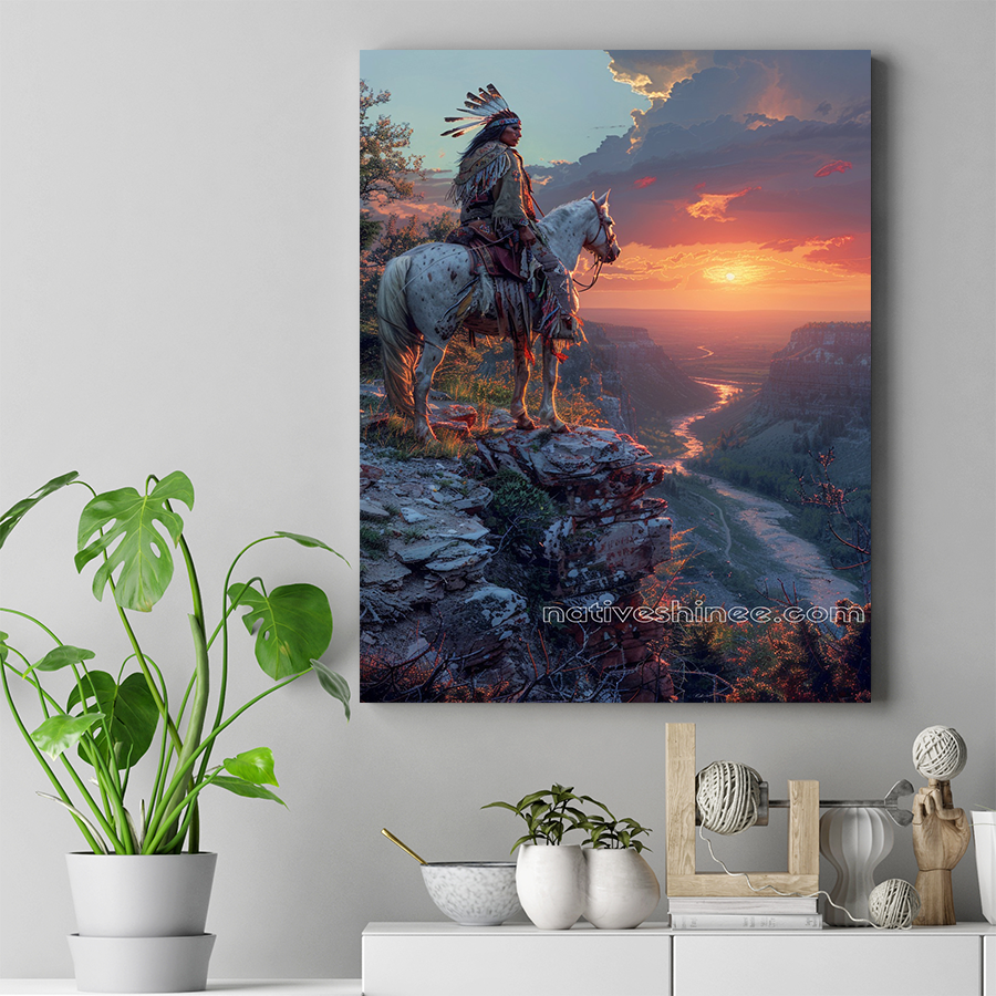 A New Dawn: Embracing the Journey Ahead Native American Canvas ...