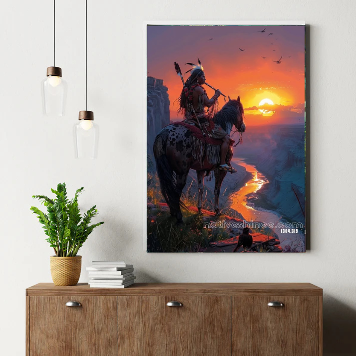 Sunset Sentinel Canvas – NativeShinee