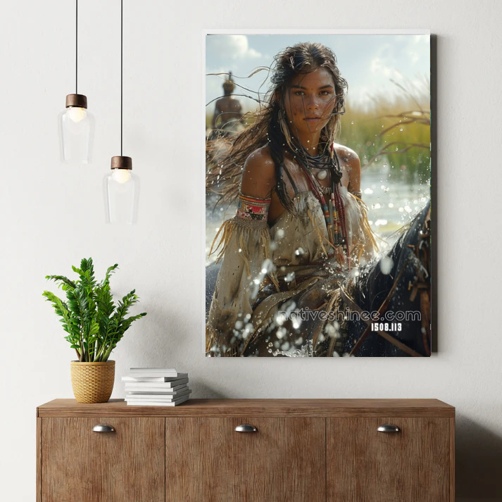 Prayer of the Twilight Elk Canvas – NativeShinee