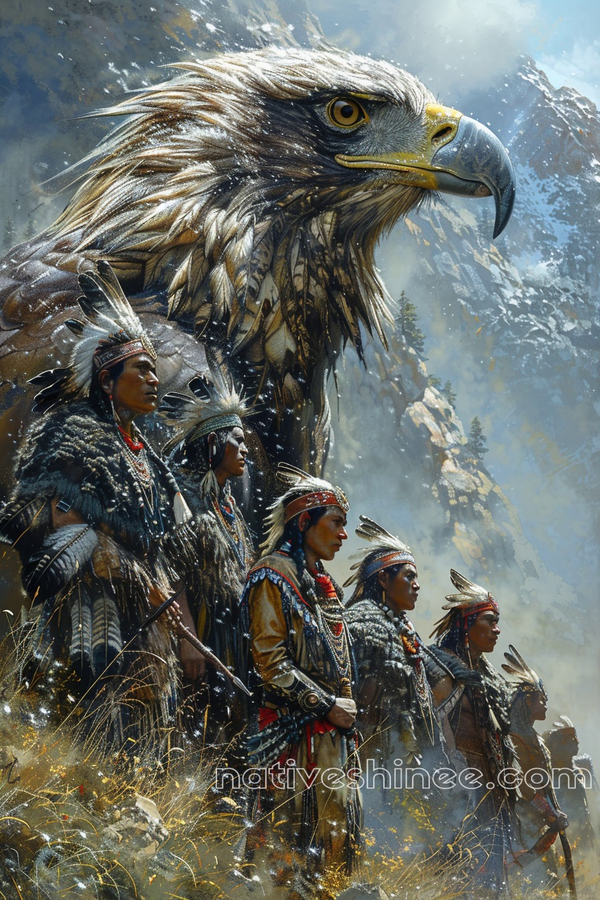 Eagle's Majesty, Warrior's Pride Native American Canvas – NativeShinee