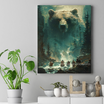 Guardian Bear of the Sacred Forest Native American Bear Canvas ...