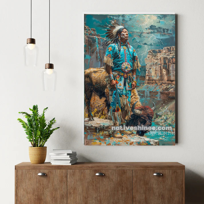 Thunder Bison Sentinel Canvas – NativeShinee