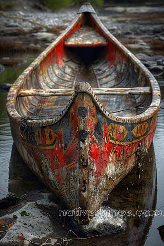 Spirit of the Painted Canoe Native American Canvas VA – NativeShinee