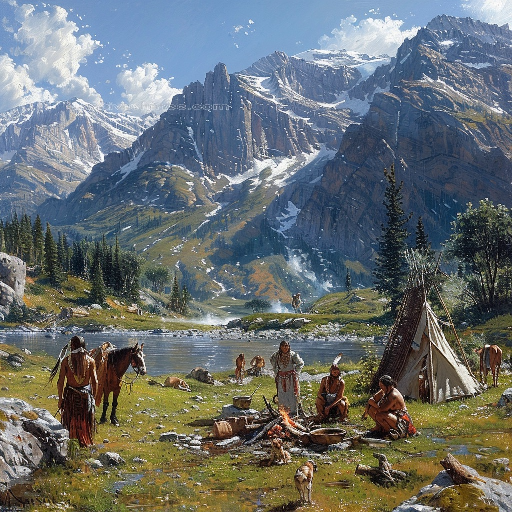 The Hearth of Heritage Native American Horse Canvas – NativeShinee