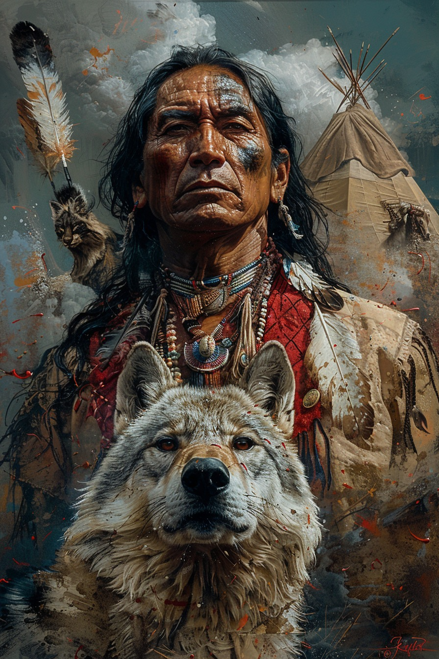 Warrior's Companion Native American Canvas – NativeShinee