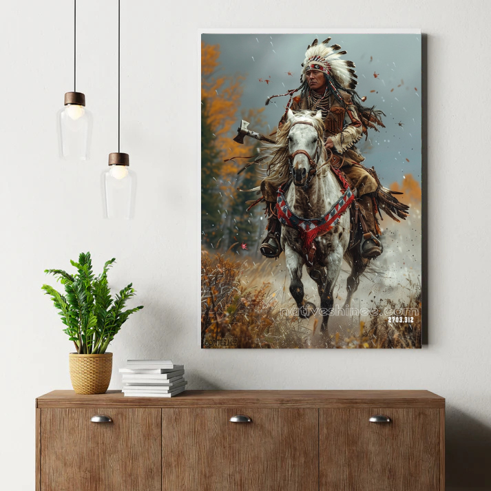 Warrior’s Charge Canvas – NativeShinee