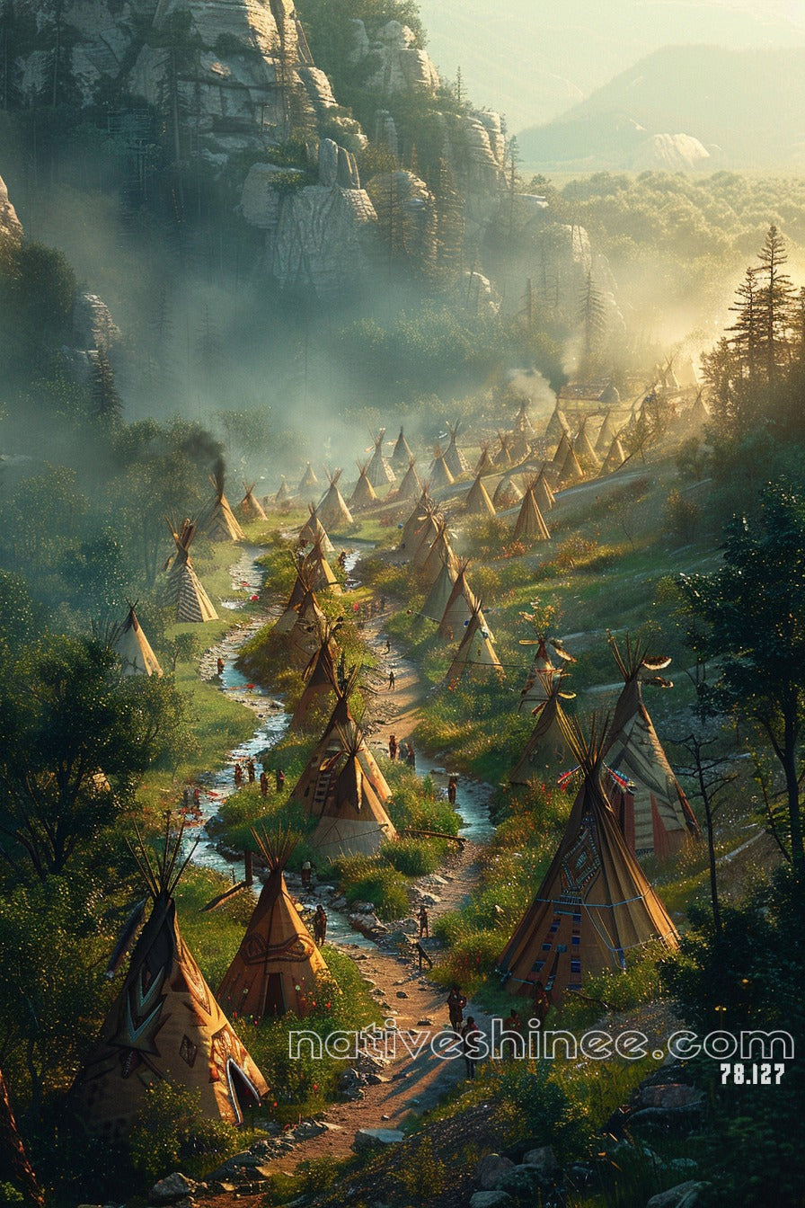 This Village Native American Canvas – NativeShinee
