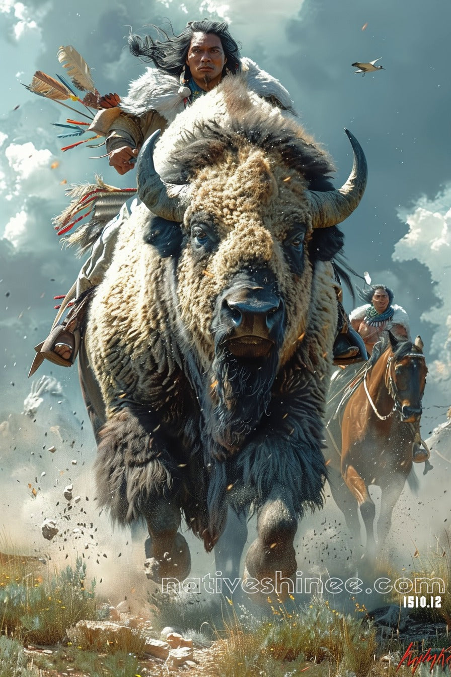 Strength of the Thunder Native American Canvas – NativeShinee