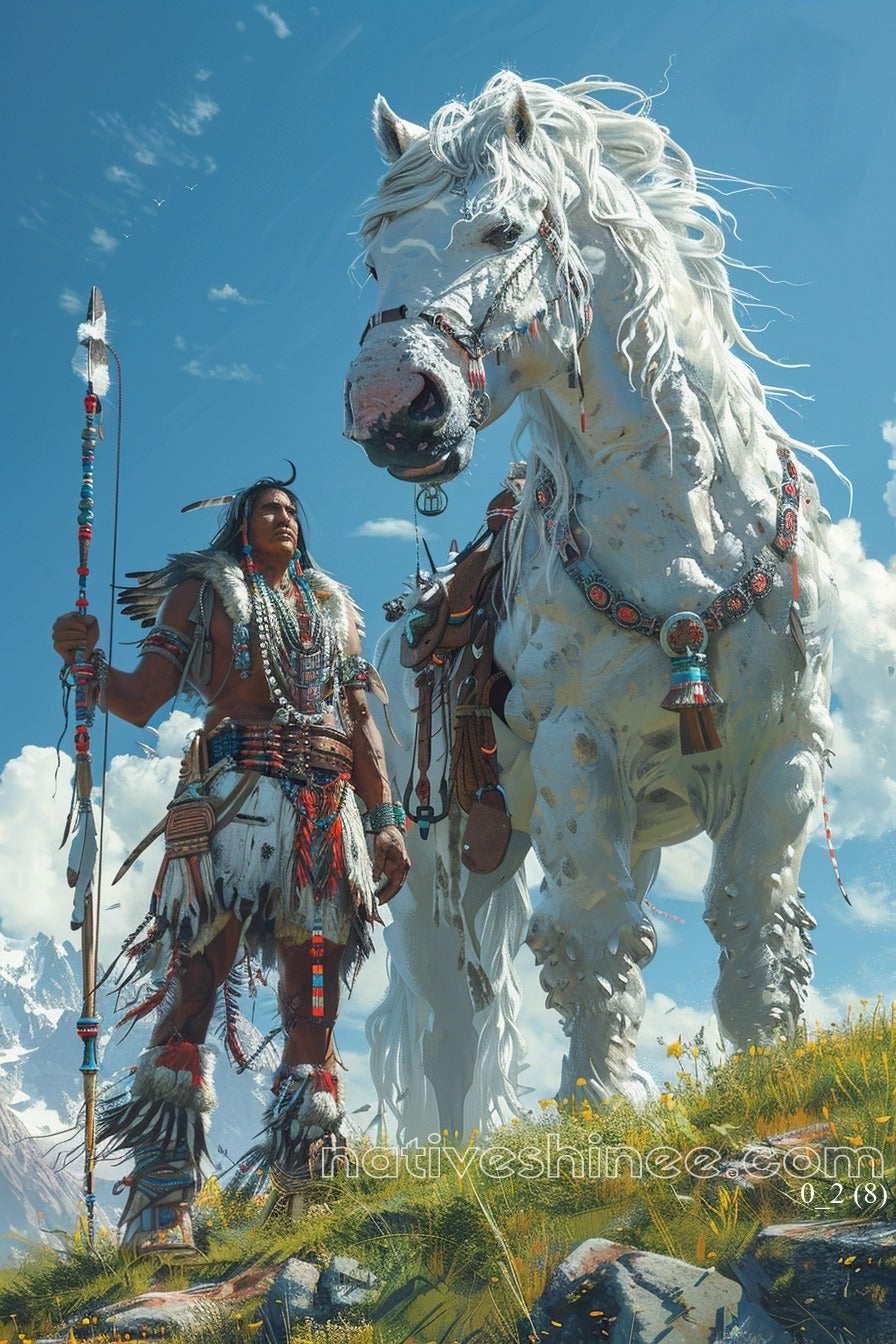 The Spirit of the Horse Native American Canvas – NativeShinee