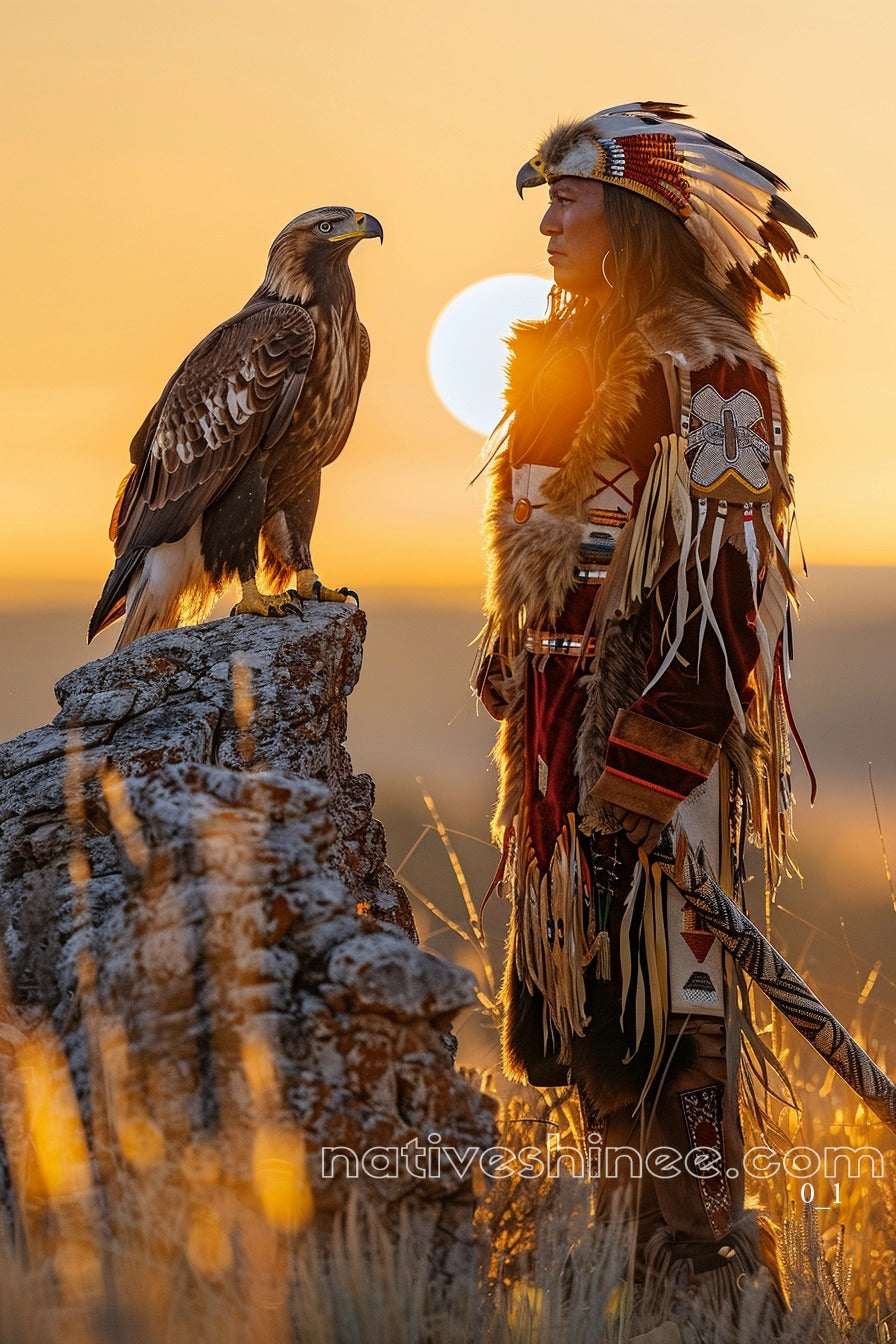 Eagle's Wisdom Native American Canvas – NativeShinee