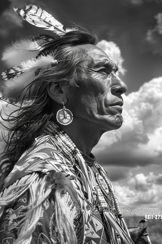 The Proud Warrior Native American Canvas – NativeShinee