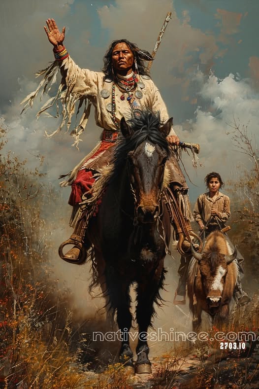 Warrior’s Salute: Native American Canvas – NativeShinee