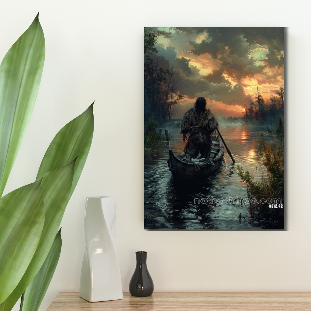 Journey Through the Mist Native American Canvas – NativeShinee