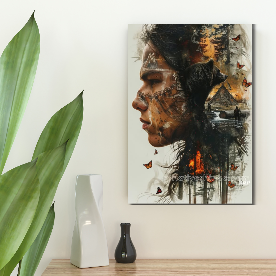 Spirit of the Land Native American Canvas – NativeShinee