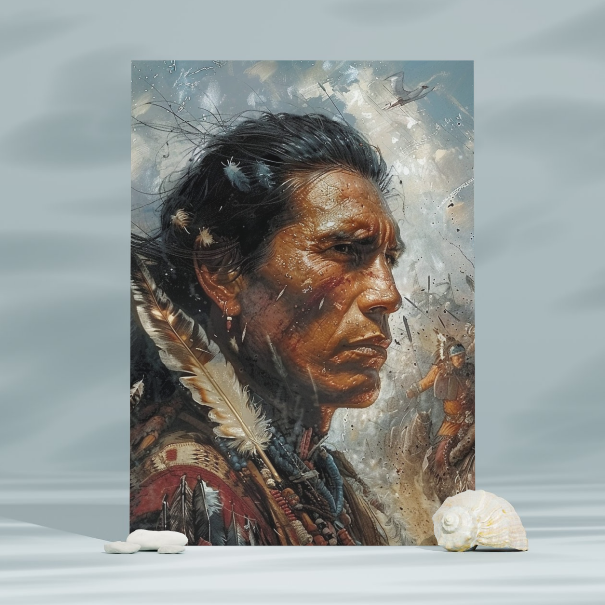 Journey of the Brave Native American Canvas – NativeShinee