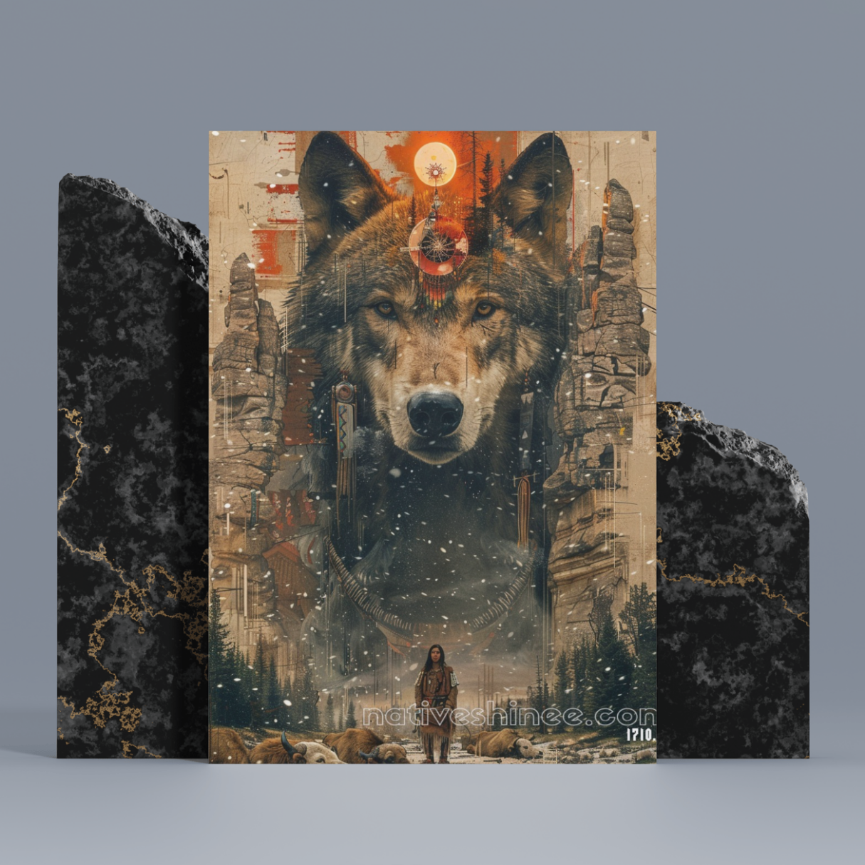 Whispers of the Wild Native American Canvas – NativeShinee
