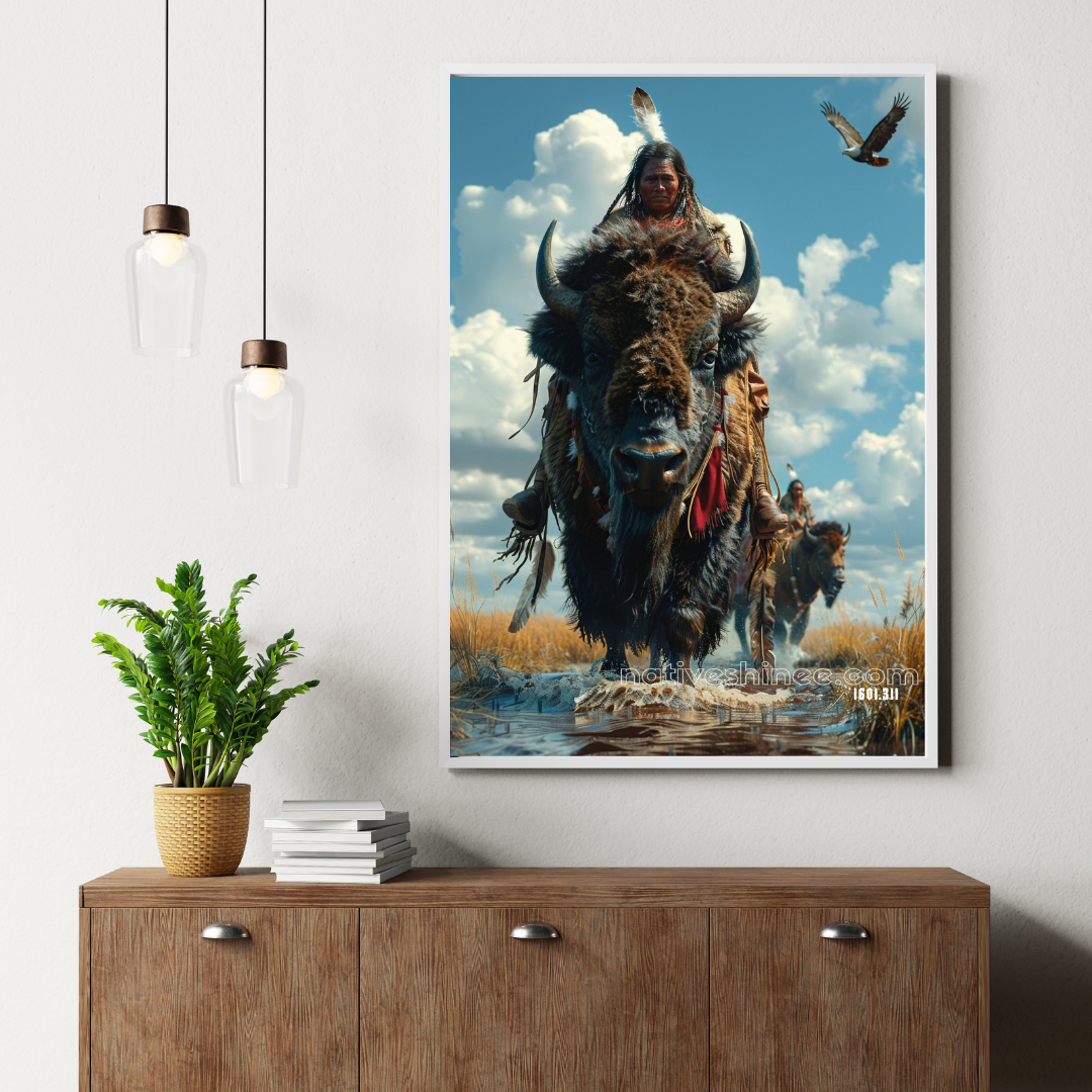 The Spirit Riders of the Plains Native American Canvas – NativeShinee