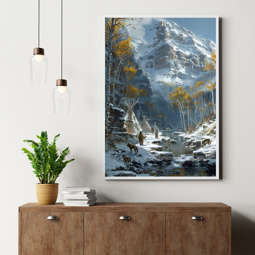 Heart of Winter Native American Canvas – NativeShinee