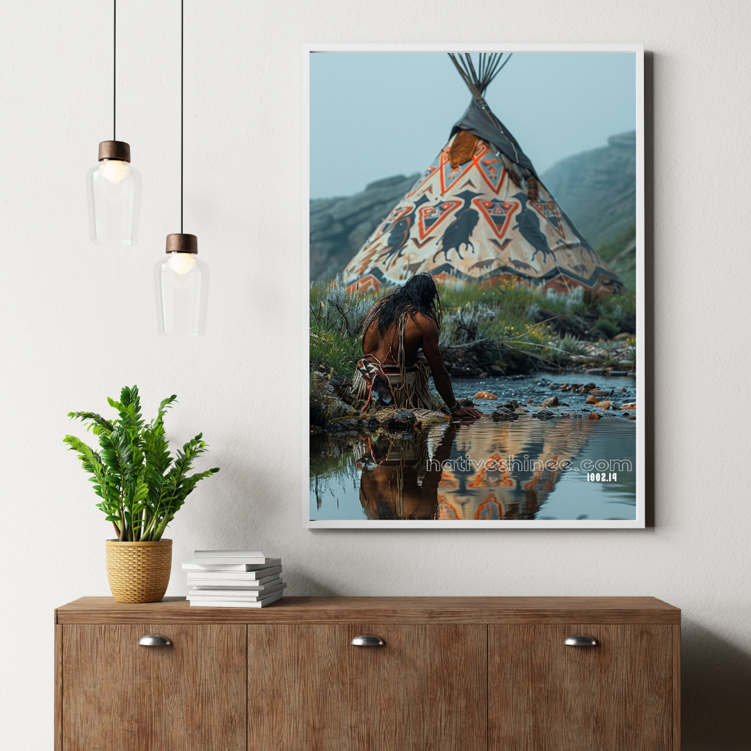 Water Native American Canvas – NativeShinee