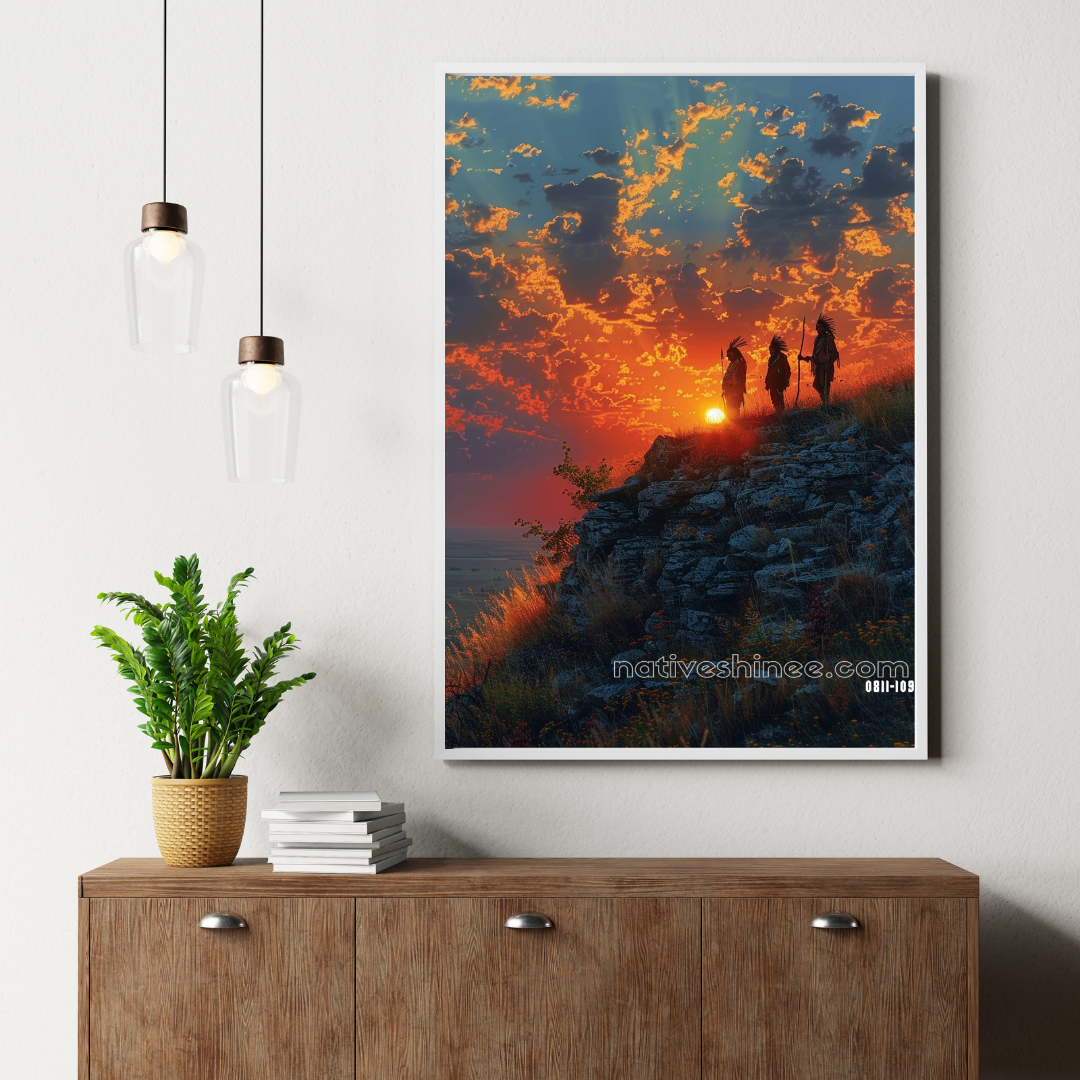 Victory's Glow Native American Canvas – NativeShinee