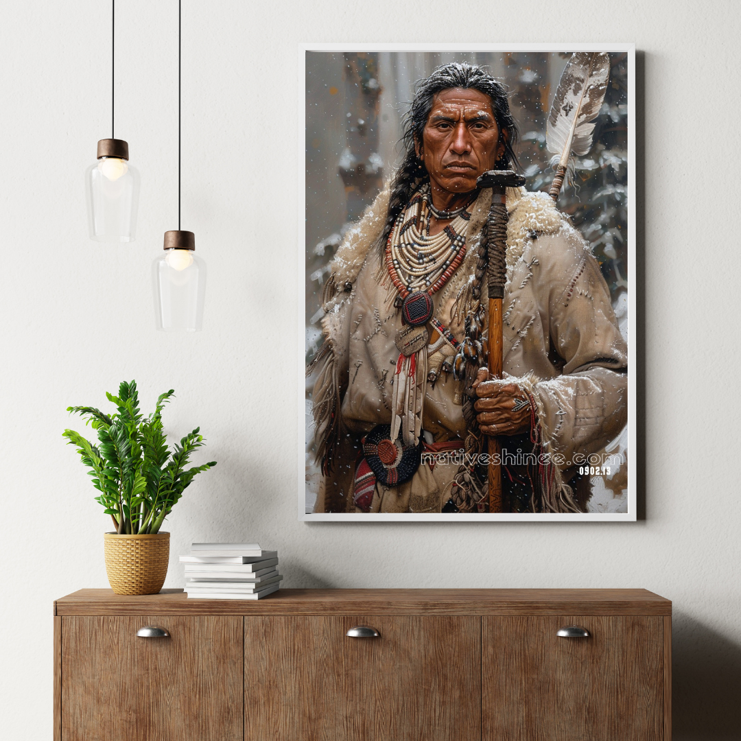 Snow Native American Canvas – NativeShinee