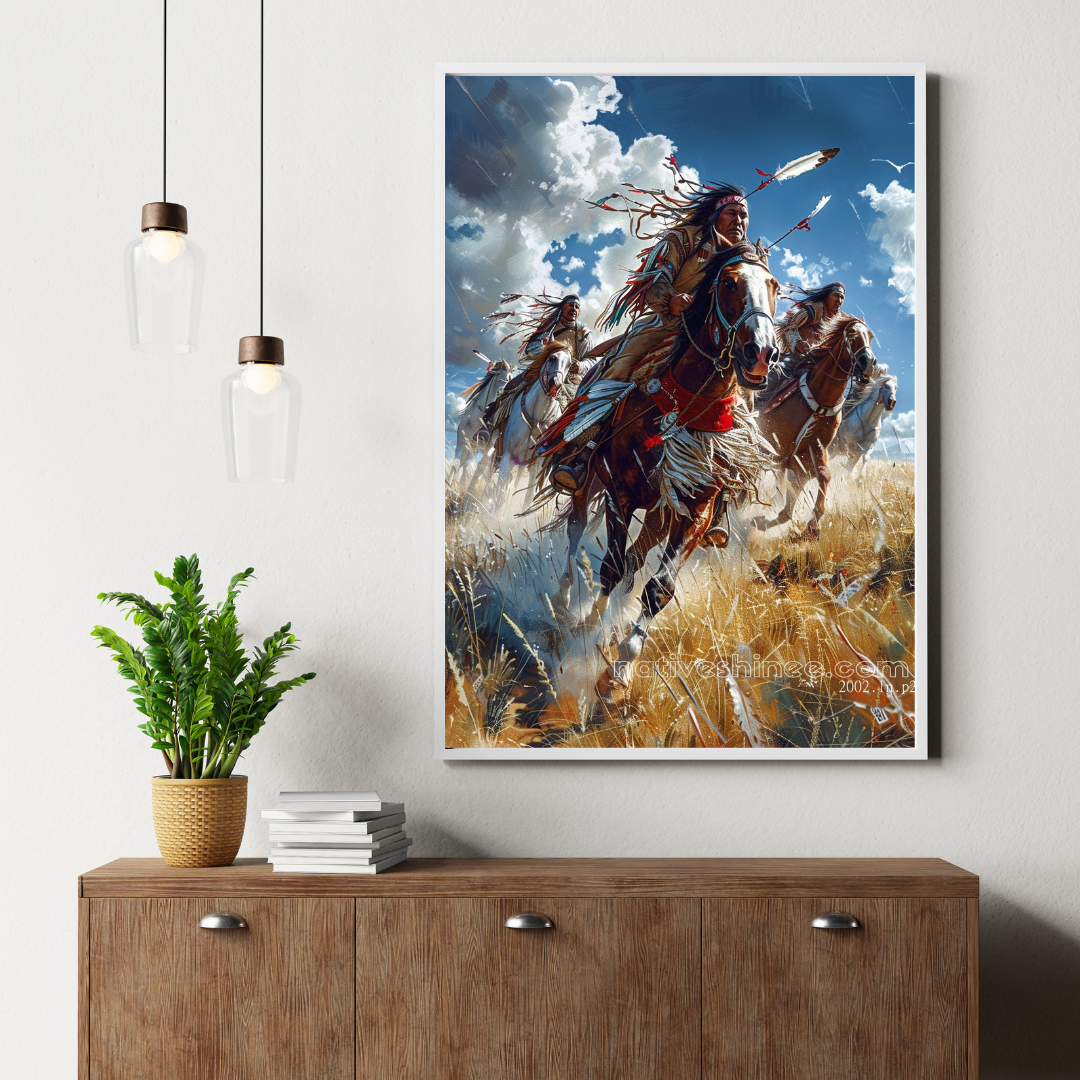 Race of the Brave Native American Canvas – NativeShinee