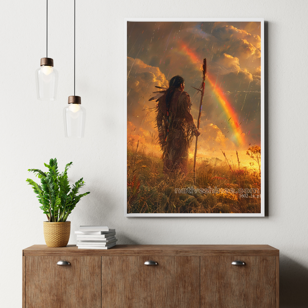 Rainbow of the Spirit Native American Canvas – NativeShinee