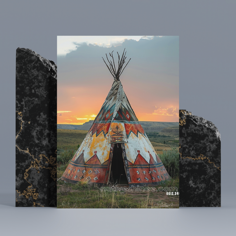 Sunset Native American Canvas – NativeShinee