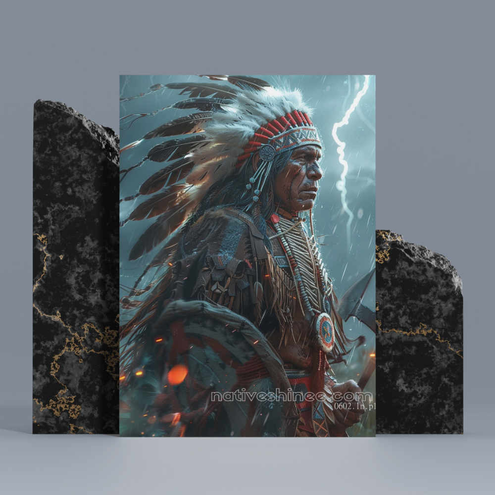 Force of the Storm Native American Canvas – NativeShinee