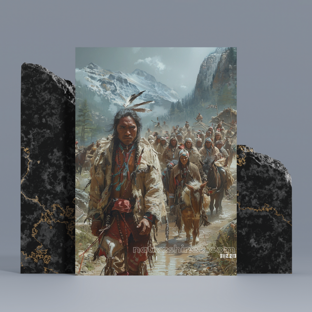 Leading with Strength and Spirit Native American Canvas – NativeShinee