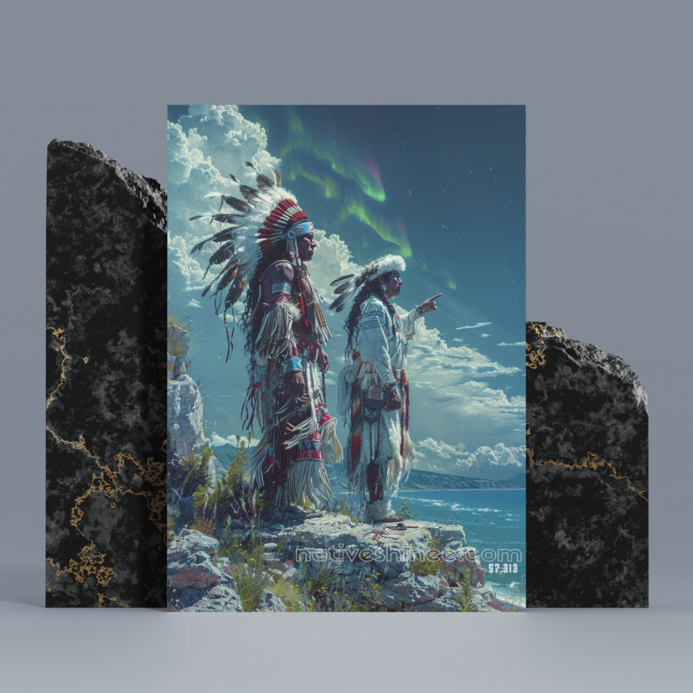The Spirit Of The Land Native American Canvas – NativeShinee