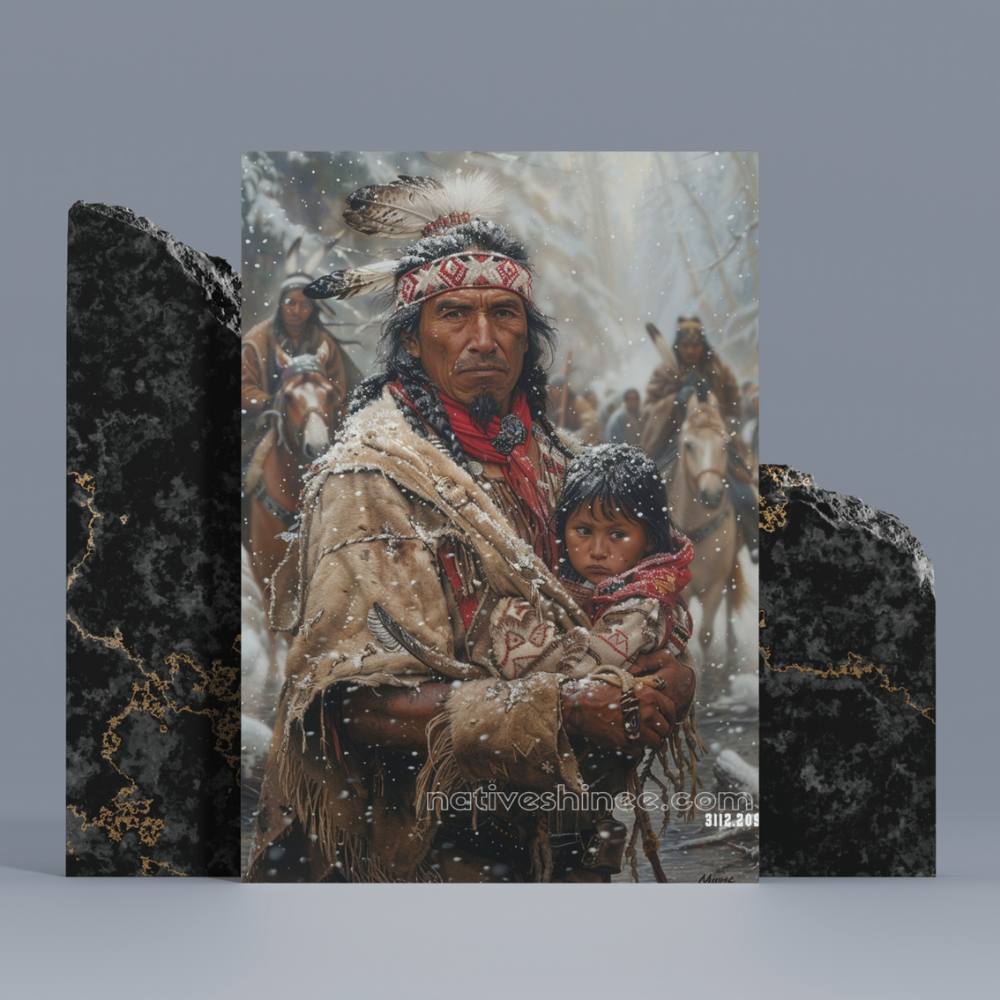 A Father's Strength Native American Canvas – NativeShinee