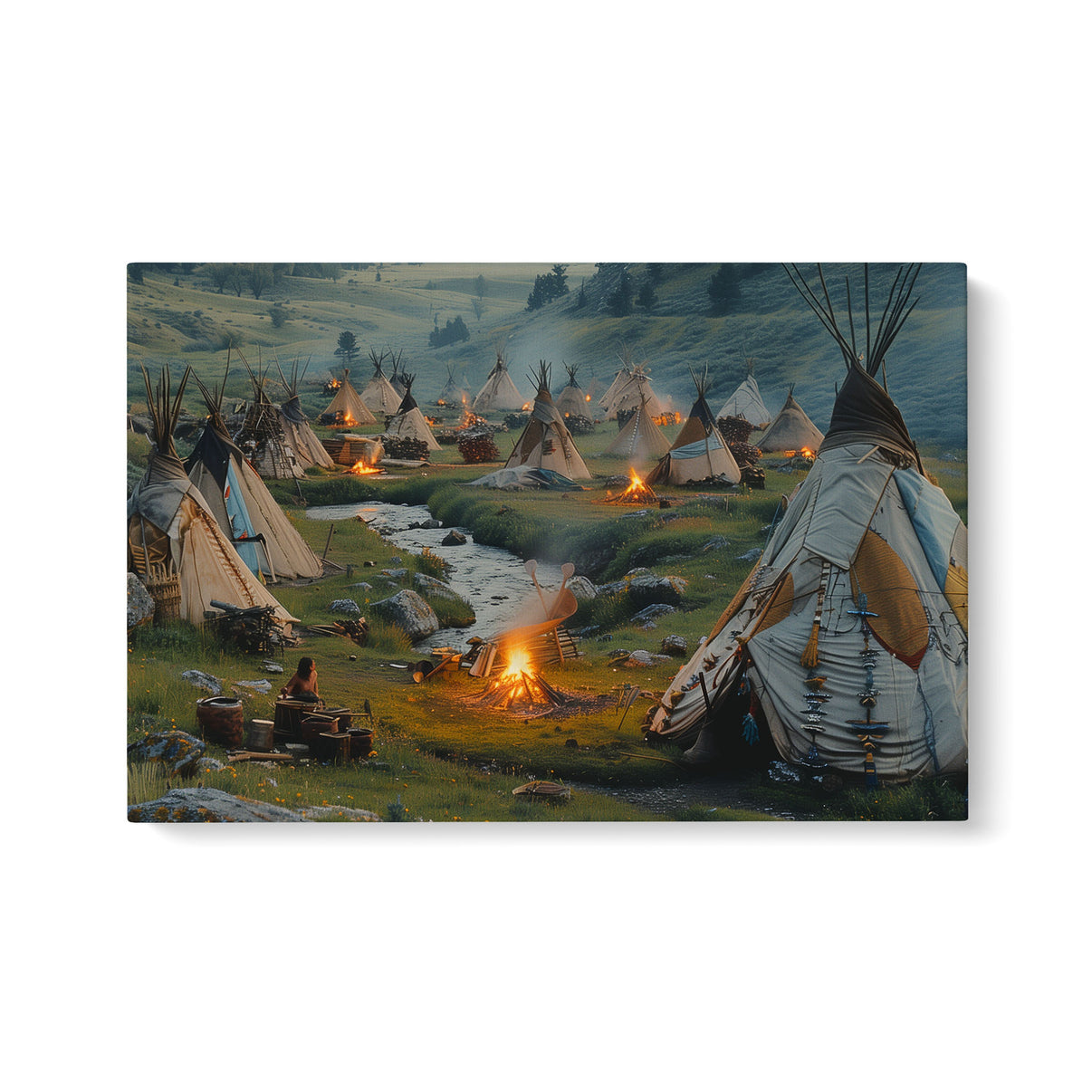 Spirit of Land Native American Nature Canvas – NativeShinee