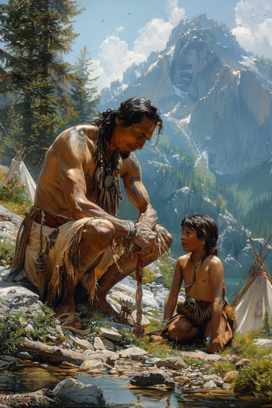 Tradition Passed Down Native American Canvas – NativeShinee